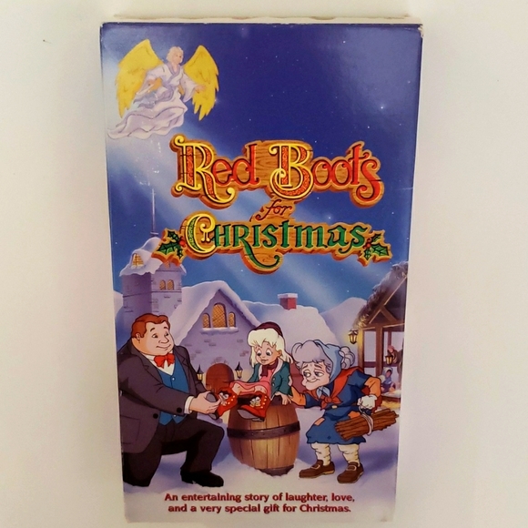 Other | Red Boots For Christmas Vintage Collectible Vhs Tape | Poshmark